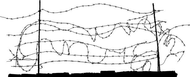 Barbed wire pattern Royalty Free Vector Image - VectorStock