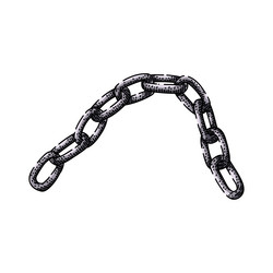 Hand Drawn Chain Padlock Sketch Royalty Free Vector Image