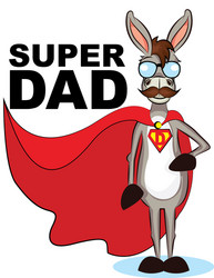 Cartoon funny donkey Royalty Free Vector Image