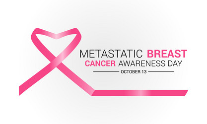 Metastatic breast cancer awareness day Royalty Free Vector
