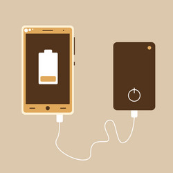 Simple power bank Royalty Free Vector Image - VectorStock