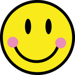 Smile emoji pop art line style icon Royalty Free Vector