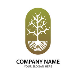Abstract branch and tree logo for company business