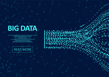 Abstract virtual digital stream Royalty Free Vector Image