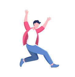 Set of character positions Royalty Free Vector Image