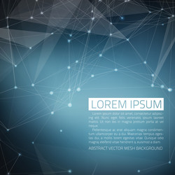 Polygonal wireframe mesh futuristic with rocket Vector Image