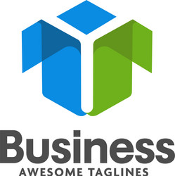 Open box unbox unboxing logo icon Royalty Free Vector Image