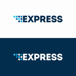 Fast forward express logo designs modern Vector Image