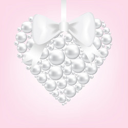 Pearl shaped heart Royalty Free Vector Image - VectorStock