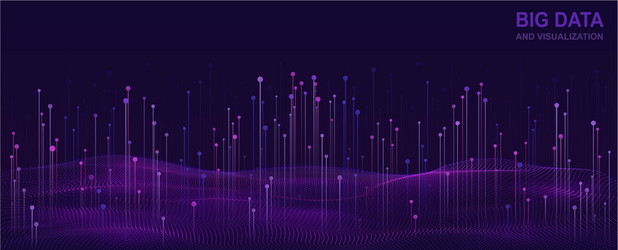 Big data visual information background Royalty Free Vector