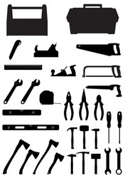 Tools Silhouette Toolbox Vector Images (over 2,200)