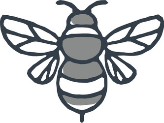 Bumble Bee Line Drawing