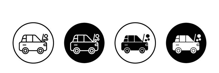 Car breakdown icon set motor repair auto symbol Vector Image