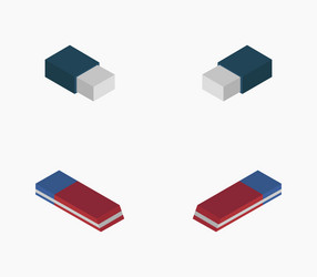 Isometric rubber on a white background Royalty Free Vector