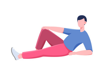 Set of character positions Royalty Free Vector Image