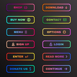 Submit button icon Royalty Free Vector Image - VectorStock