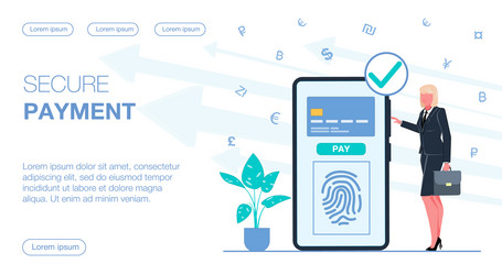 Secure payment 2 Royalty Free Vector Image - VectorStock