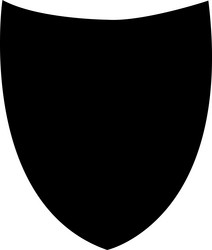 Shields black color icon security shield Vector Image