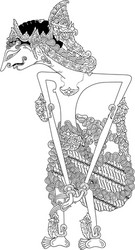 Wayang kayon or tree life Royalty Free Vector Image