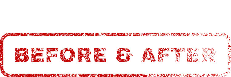 Before after rubber stamps Royalty Free Vector Image