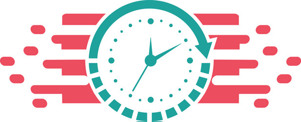 Clock logo design Royalty Free Vector Image - VectorStock