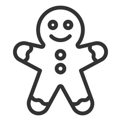 Gingerbread Man Black and White Vector Images (over 2,700)