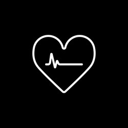 Cardiogram heart stop and death Royalty Free Vector Image