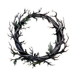 Gothic leaf clipart isolated Royalty Free Vector Image