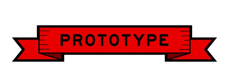 Red color round seal sticker in word prototype Vector Image