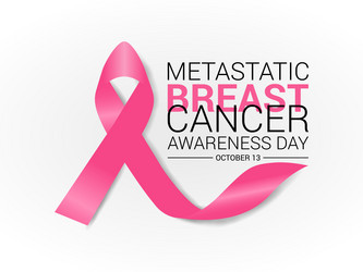 Metastatic breast cancer awareness day Royalty Free Vector