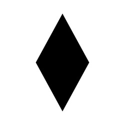 Simple diamond shape icon Royalty Free Vector Image