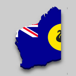 Simple outline map of victoria is a state Vector Image