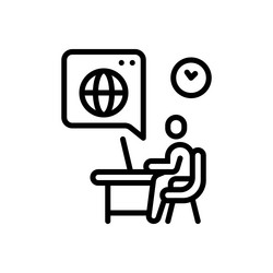 Internet user Royalty Free Vector Image - VectorStock