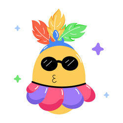 Masquerade emoji Royalty Free Vector Image - VectorStock