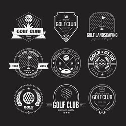 Golf club logo Royalty Free Vector Image - VectorStock