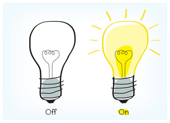Object bulb off Royalty Free Vector Image - VectorStock