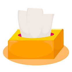 A colorful tissue box Royalty Free Vector Image