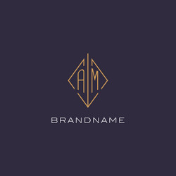 Monogram Am Logo Modern Vector Images (over 2,500)