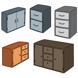 Set of drawer Royalty Free Vector Image - VectorStock