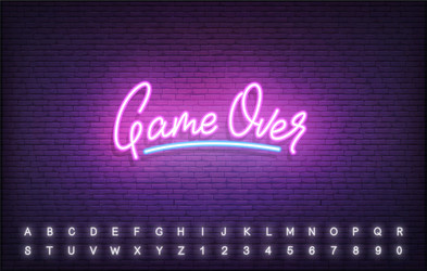 Neon Game Over Sign Vector Images (74)