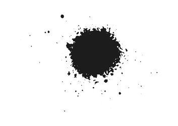 Spray paint splatter texture drip stain Royalty Free Vector