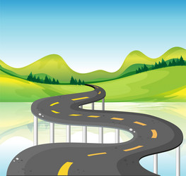 Winding Path Drawing