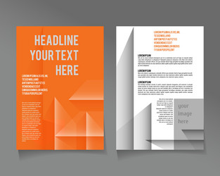 A4 book layout design template Royalty Free Vector Image
