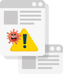 Carton coronavirus emoji red cell with face Vector Image