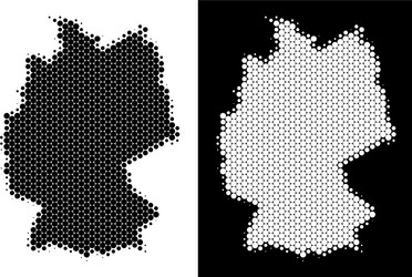 Germany Pixel Map Vector Images (over 170)