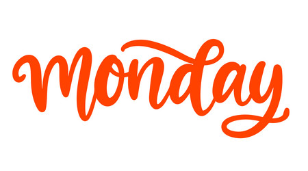 Monday Hand Lettering Vector Images (over 1,400)
