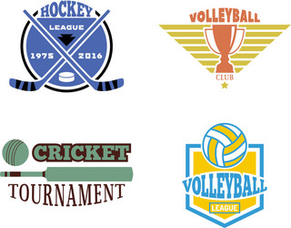 Sport badge template Royalty Free Vector Image