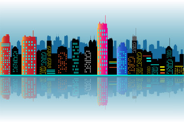 Cityscape Royalty Free Vector Image - VectorStock