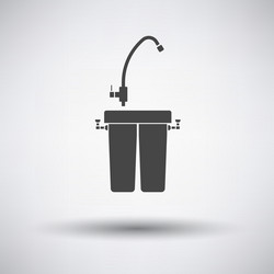 Carbon filter icon flat water treatment Royalty Free Vector