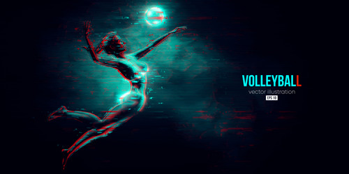 Abstract Volleyball Female Vector Images (over 360)